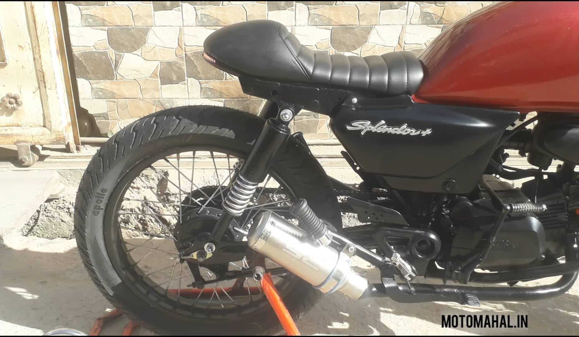 Hero Honda Splendor Modified Into CafeRacer By Avesh Customs ...