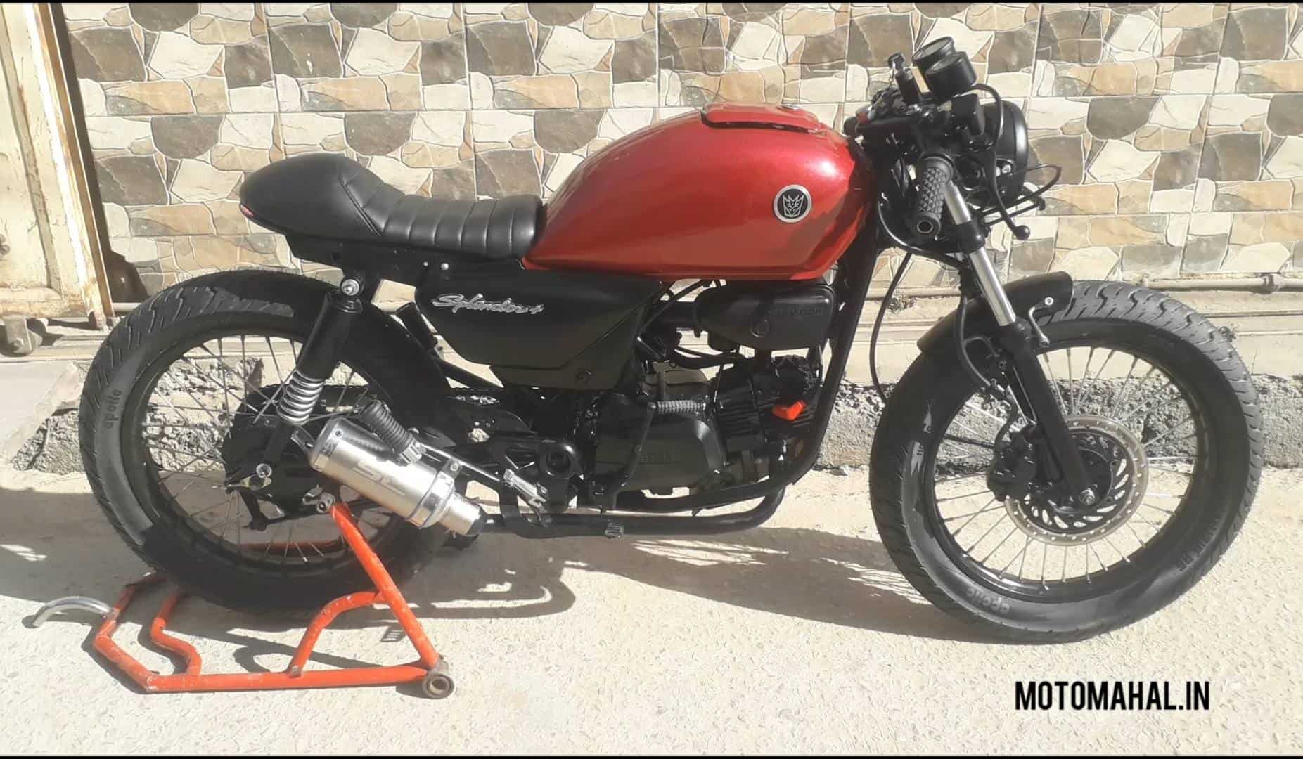 Hero Honda Splendor Modified Into CafeRacer By Avesh Customs ...