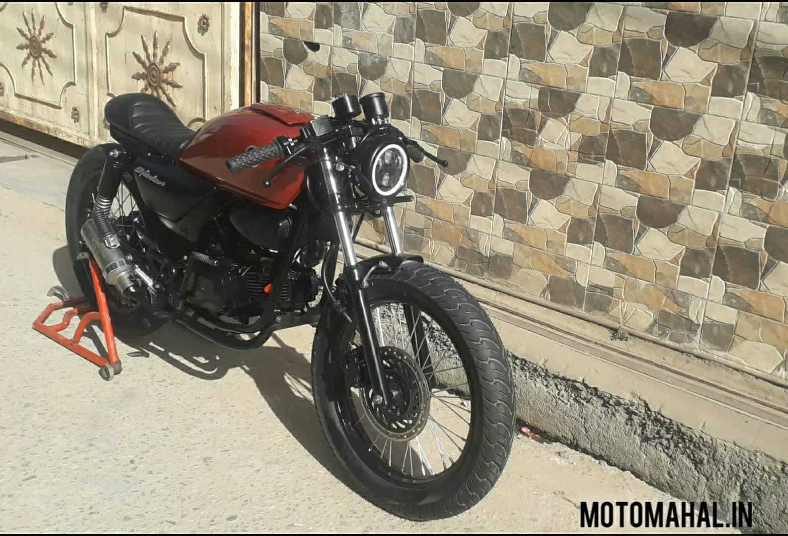Hero Honda Splendor Modified Into CafeRacer By Avesh Customs ...