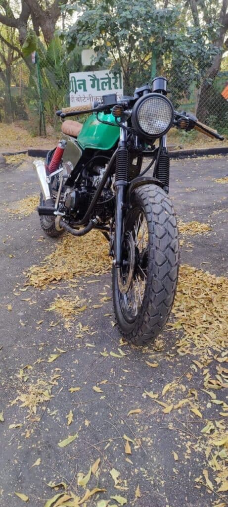 Splendor bike modified Cafe Racer By Imran Custom Bike Hero Honda ...
