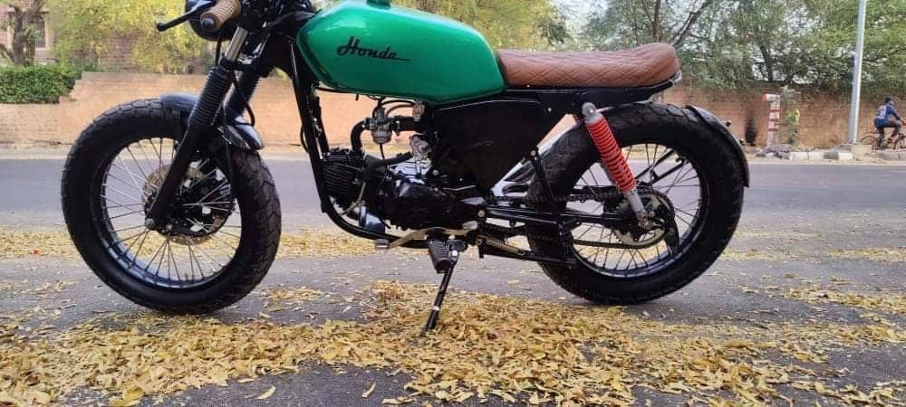 Splendor bike modified Cafe Racer By Imran Custom Bike Hero Honda ...