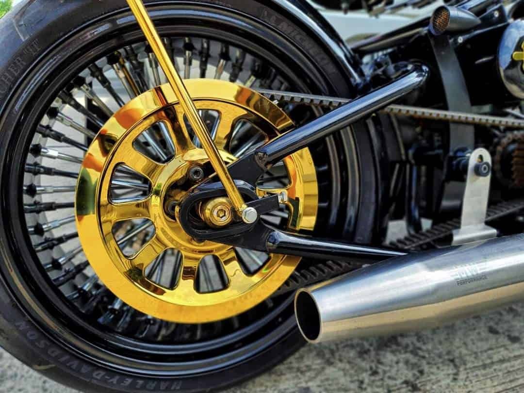 Modified Royal Enfield into a Bobber by Phoenix Custom Garage