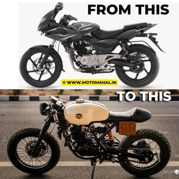 Modified Bajaj Dominar 400 into a Scrambler Style