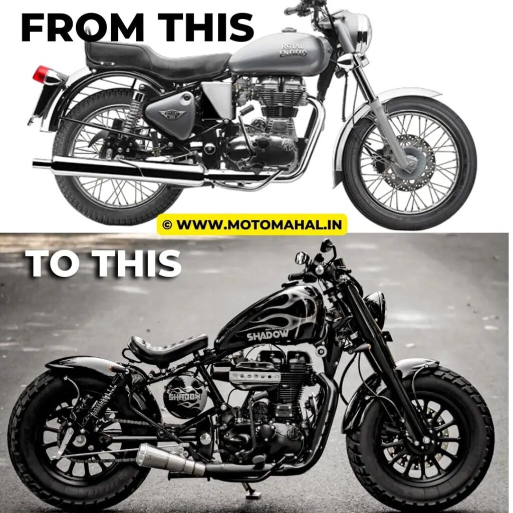 Modified RE Electra 350 into a Bobber