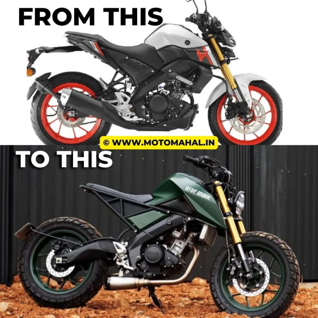 Modified Yamaha MT-15 into a Custom Scrambler